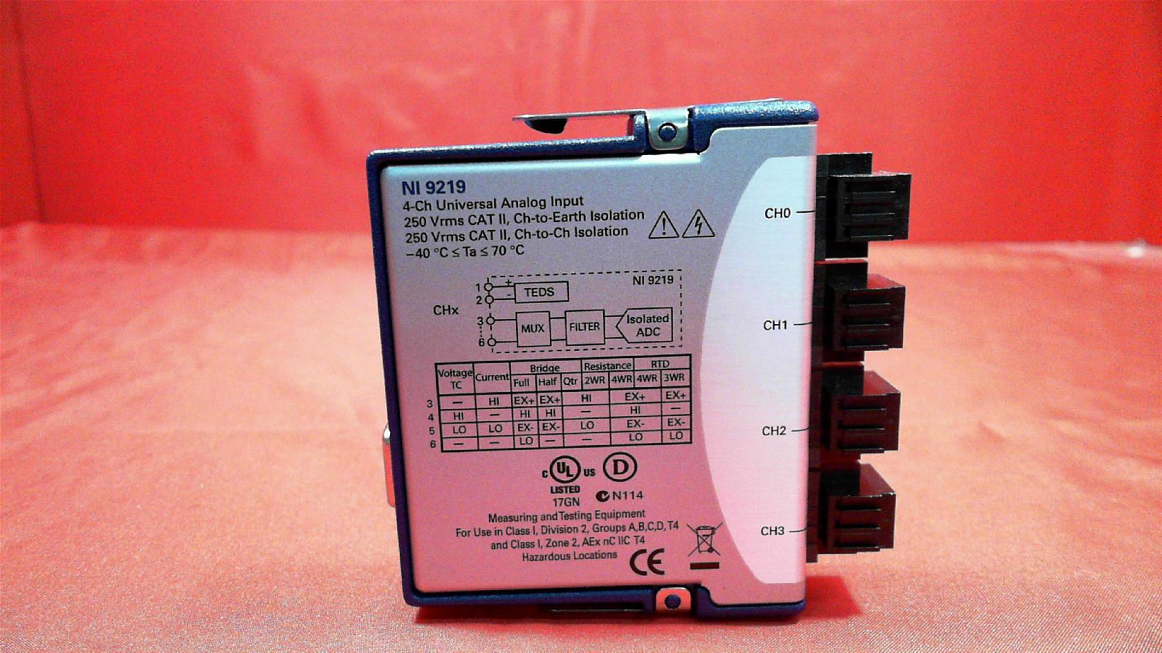 National Instruments NI 9219 - C Series Universal Analog Input Module ...