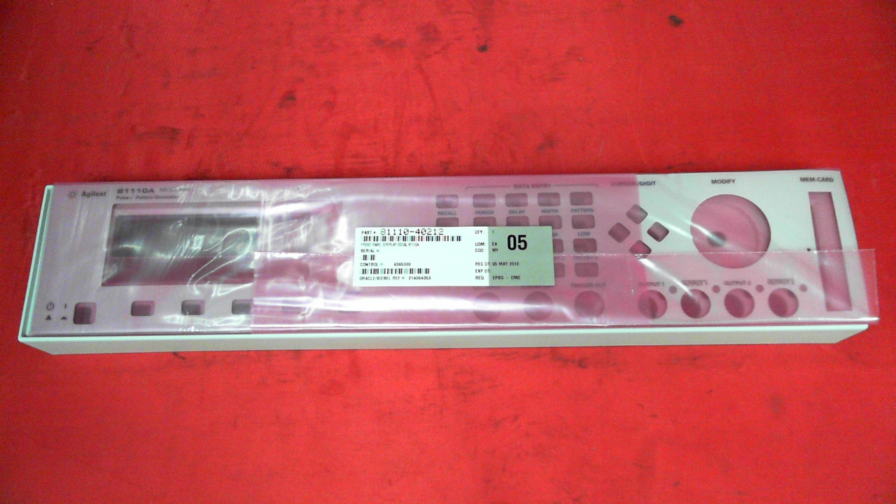 81110A Front Panel (HP - Agilent - Keysight)