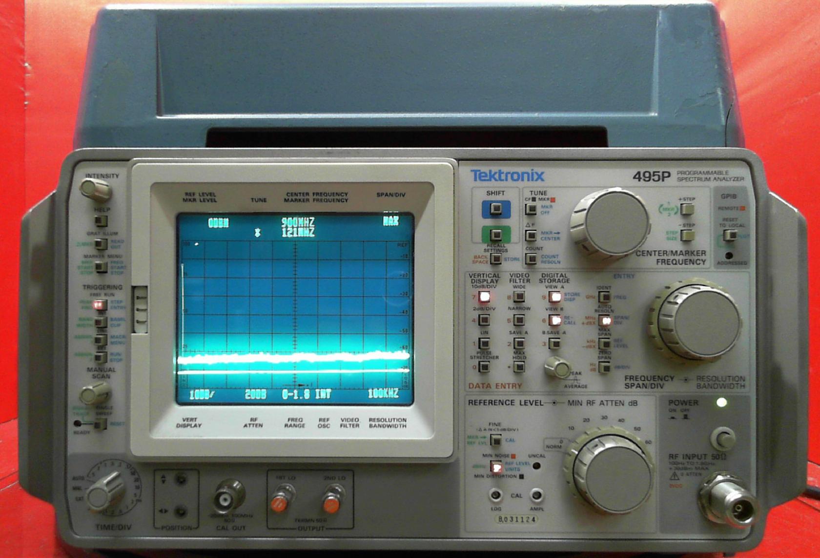 Tektronix 495p 39 Spectrum Analyzer 100 Hz To 1 8ghz Sn B031124 Ebay