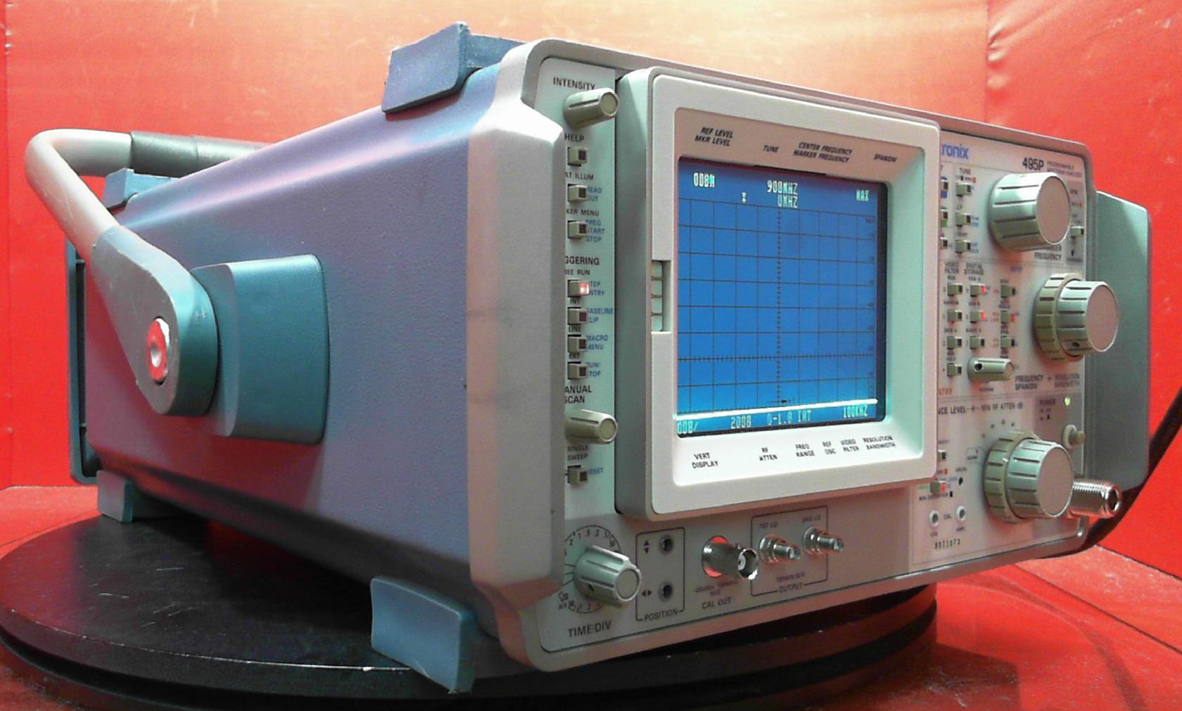 Tektronix 495p 39 Spectrum Analyzer 100 Hz To 1 8ghz Sn B031073 Ebay